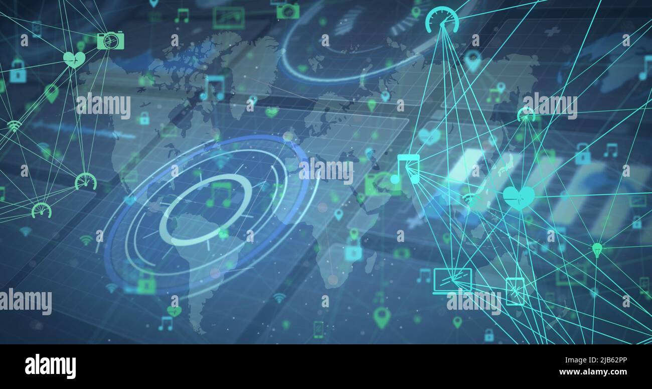 Map of circle hi-res stock photography and images - Alamy