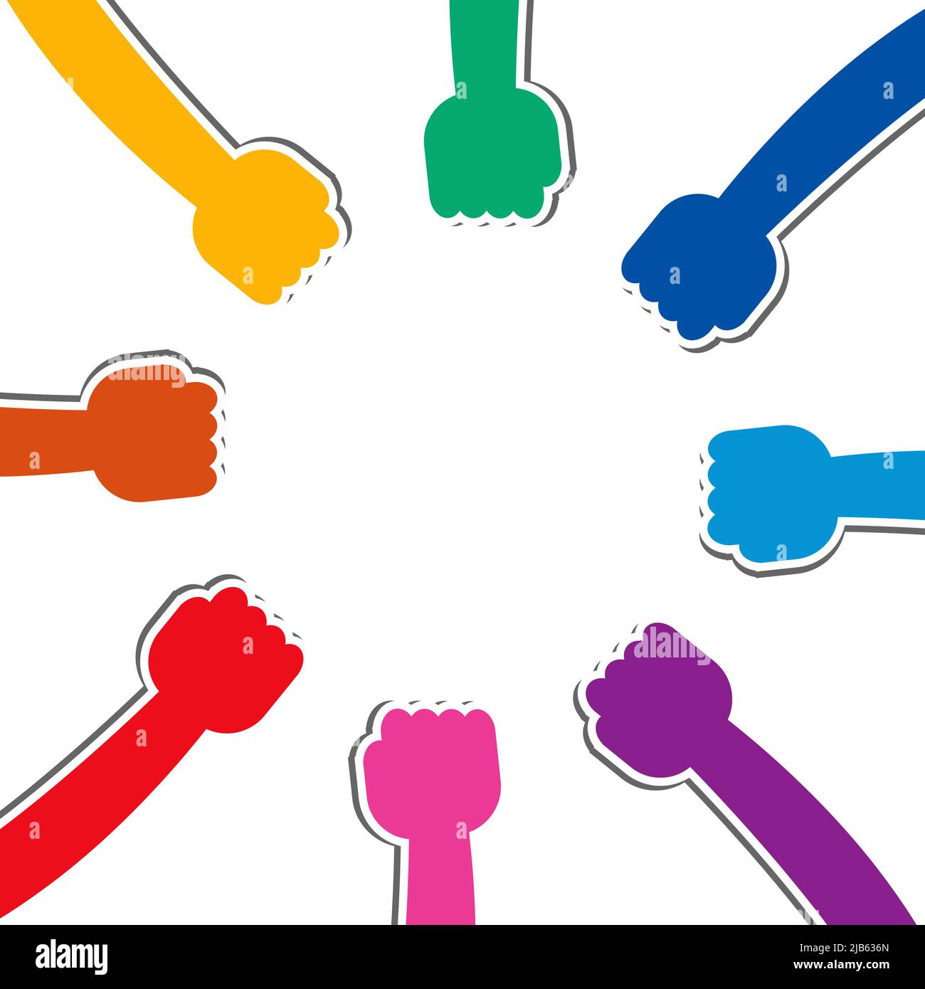 Hands Connecting Concept,Group of Holding handle in a circle the summit ...