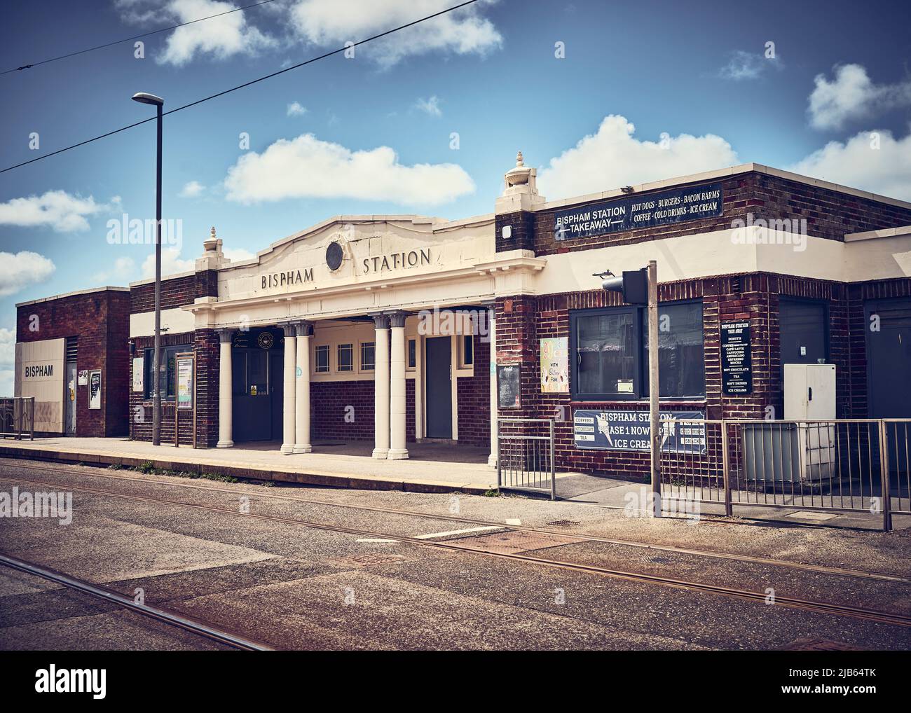 Bispham tram station,Blackpool Stock Photo - Alamy