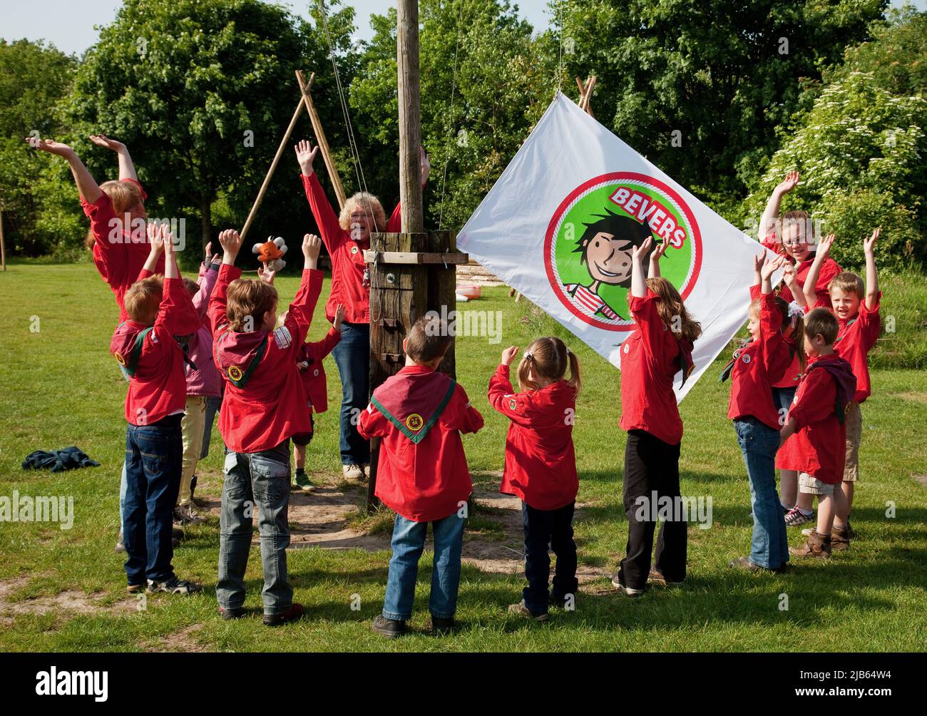 Netherlands, Beilen. Scouting is a popular activity for children of ...