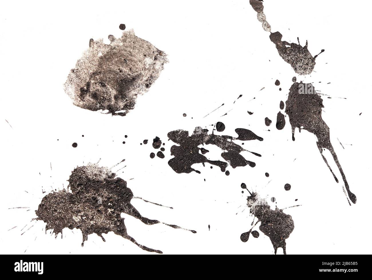 Mud splashes isolated on white background Stock Photo - Alamy