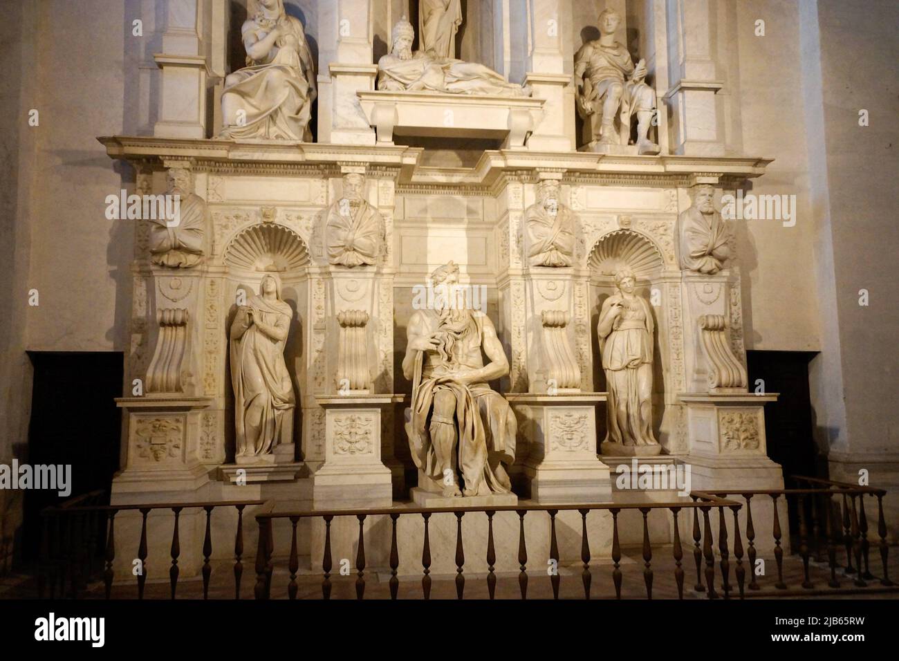 Rome (Italy). Mausoleum of Pope Julius II in the Basilica San Pietro in ...