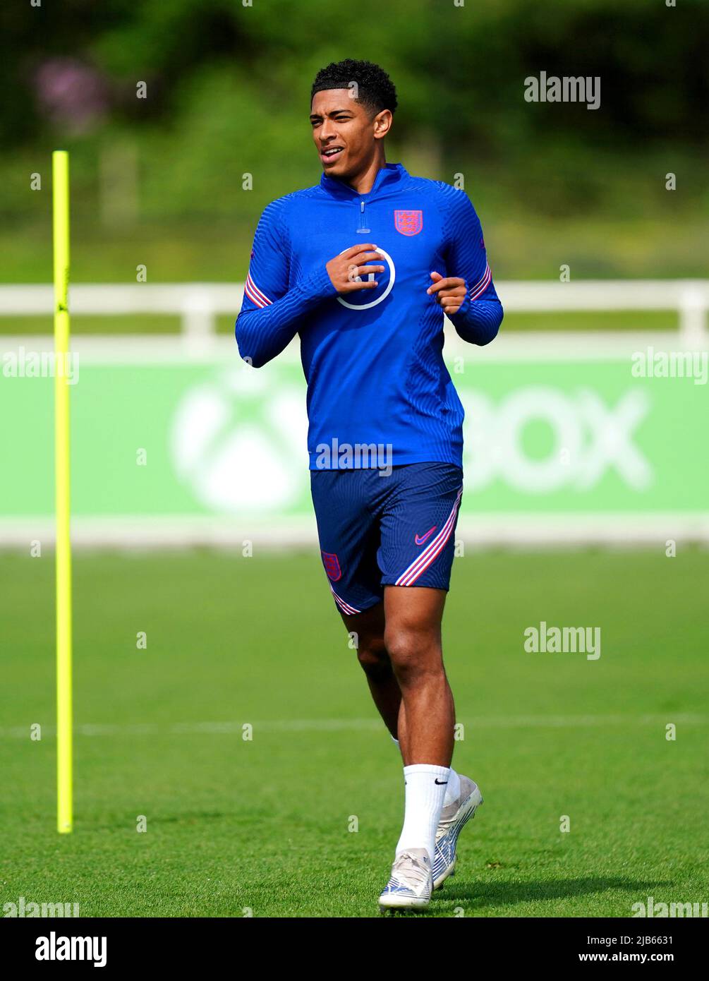 England's Jude Bellingham during a training session at St George's Park ...