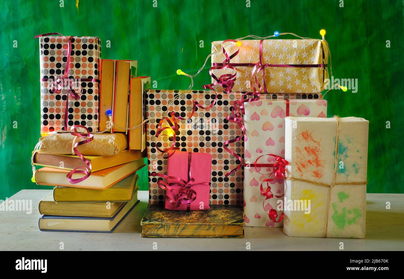 books as birthday present, personal gift,reading,literature,education ...