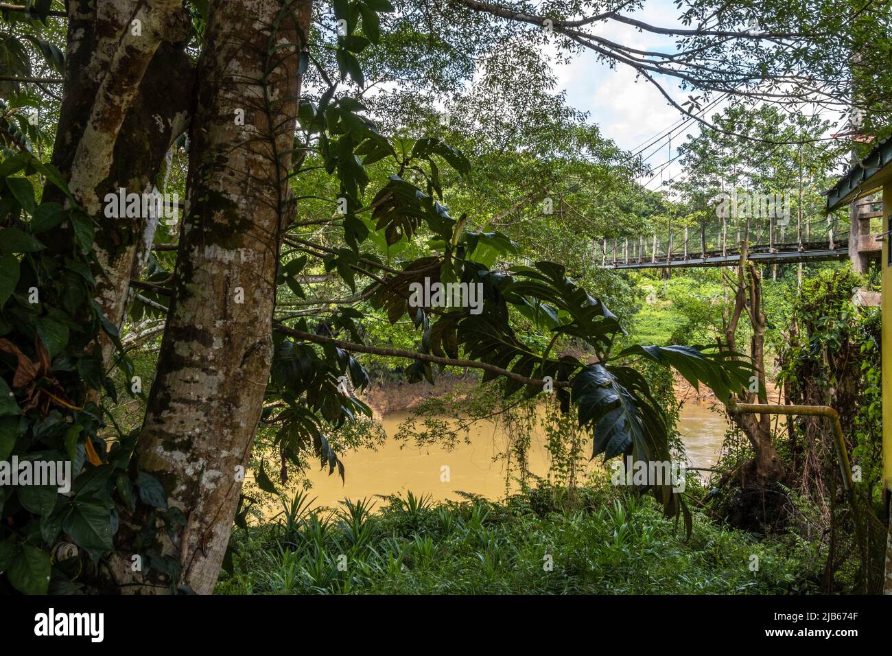 Pekan (District) Julau river, Sarawak, East Malaysia, Borneo Stock ...