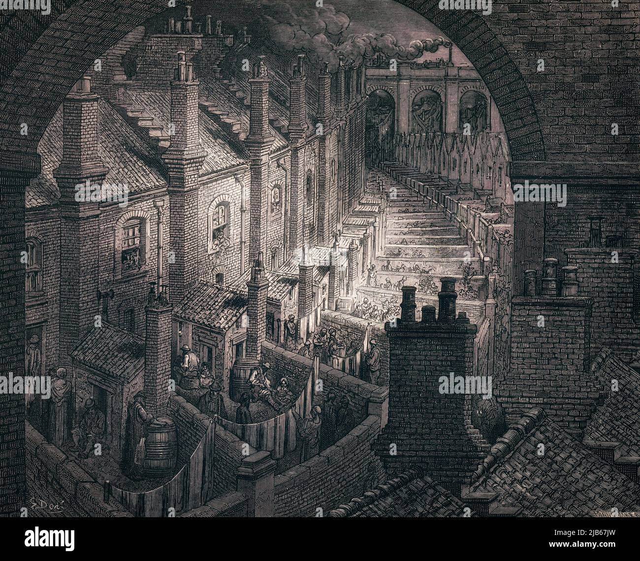 London poverty slum dore hi-res stock photography and images - Alamy