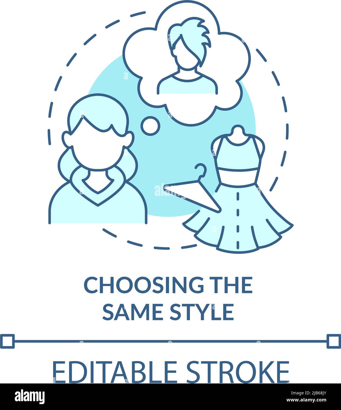 Choosing an outfit Stock Vector Images - Alamy