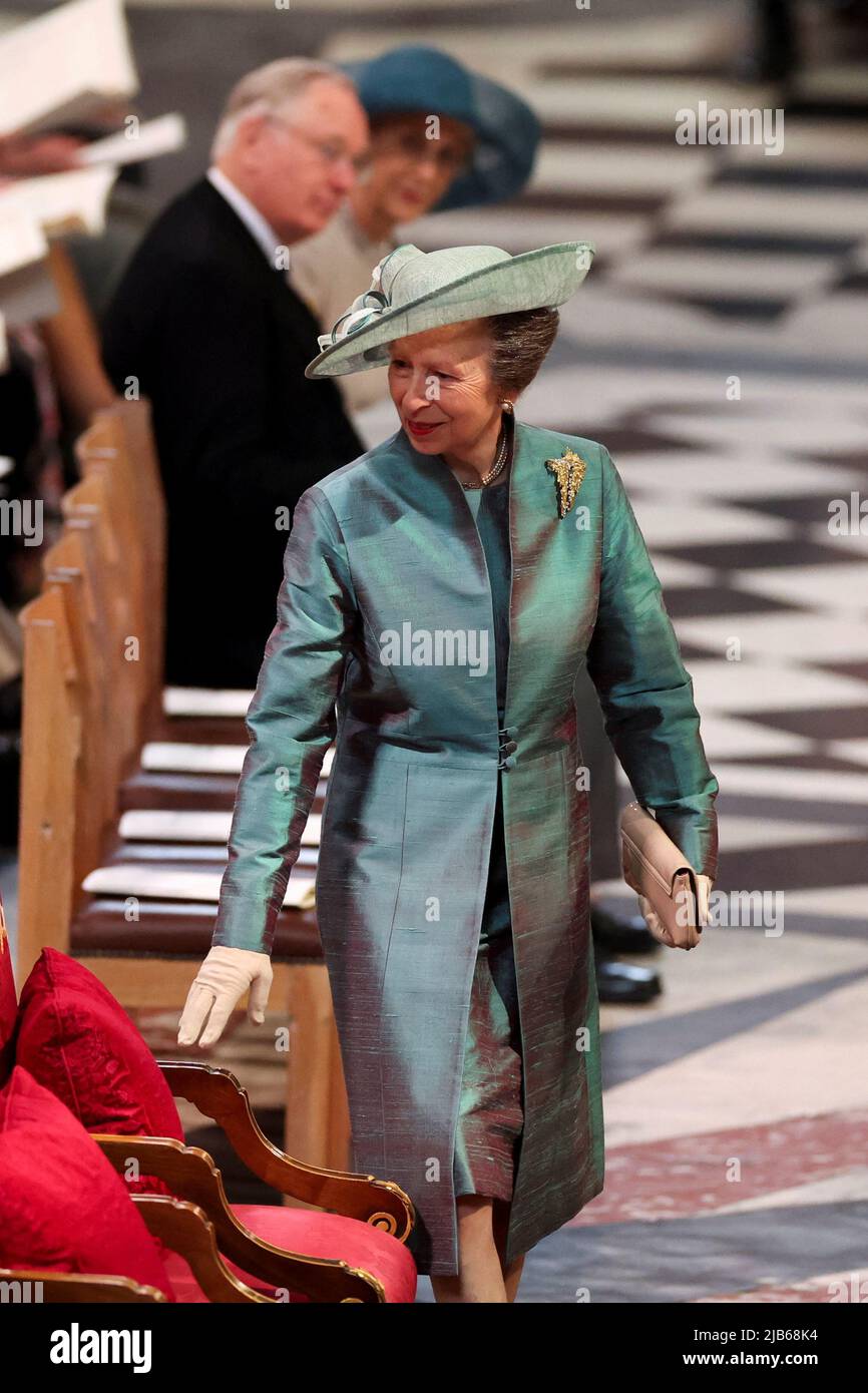Princess Royal arrives for the National Service of Thanksgiving at St ...