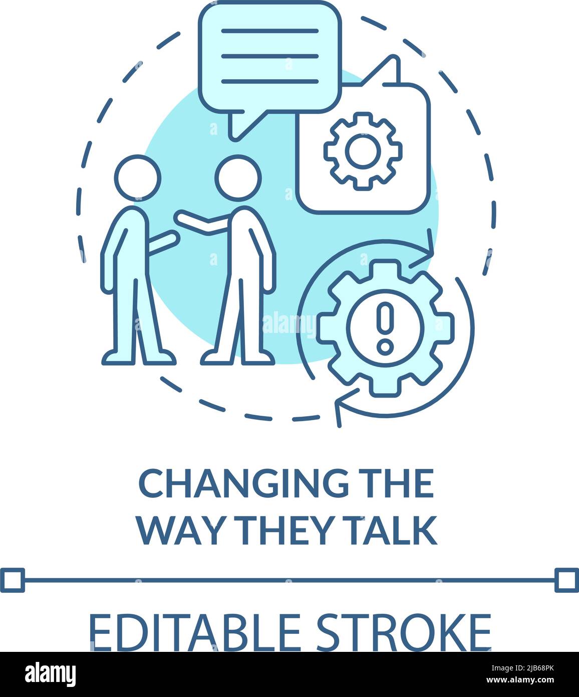 Changing way they talk turquoise concept icon Stock Vector Image & Art ... Changing way they talk turquoise concept icon Stock Vector Image & Art ...