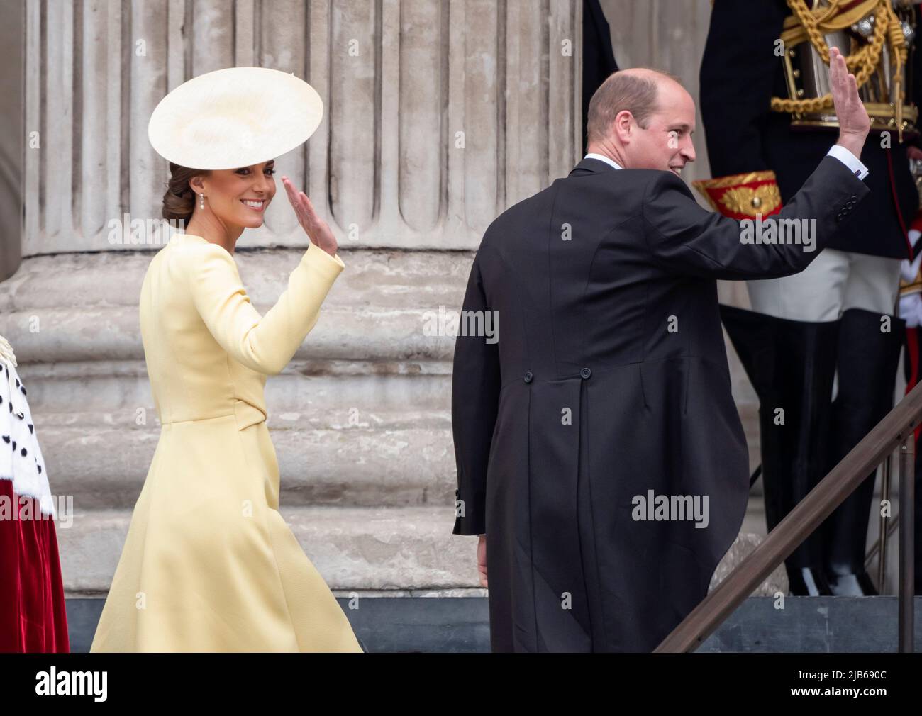 June 3rd, 2022. London, UK. The Duchess of Cambridge and the Duke of ...