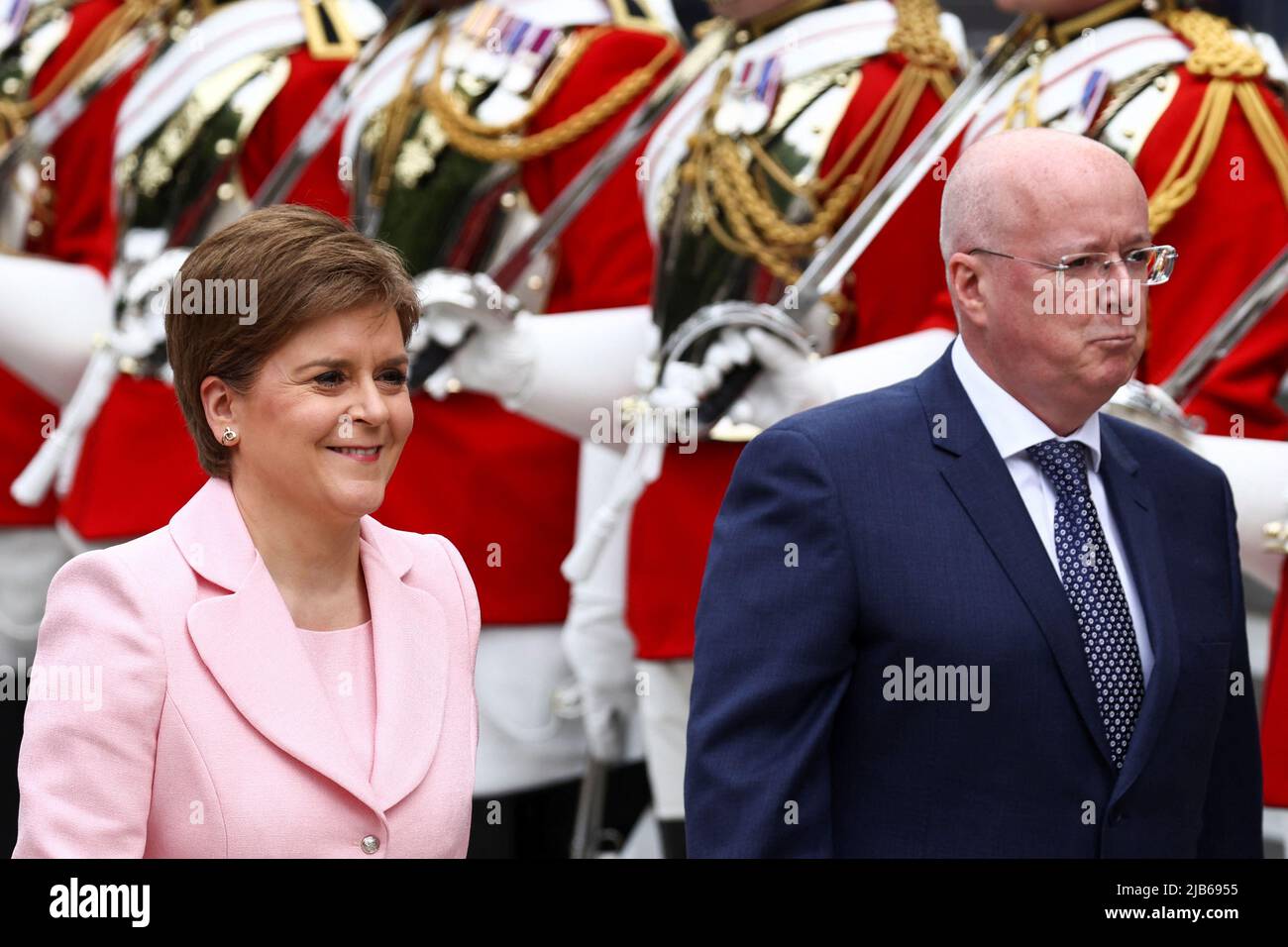 Scottish First Minister Nicola Sturgeon and her husband Peter Murrell ...