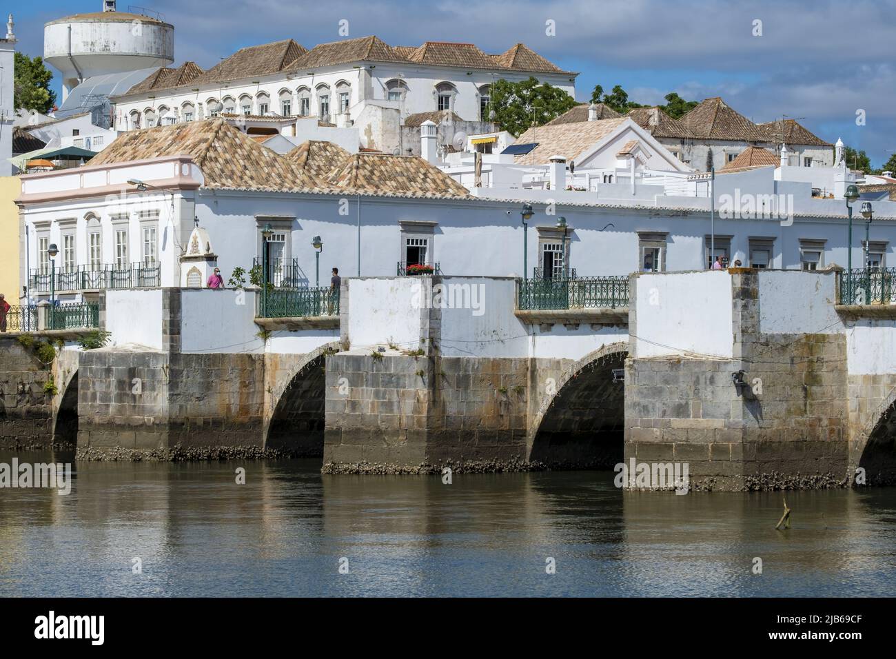Old Roman bridge in Tavira, Algarve Portugal Stock Photo - Alamy