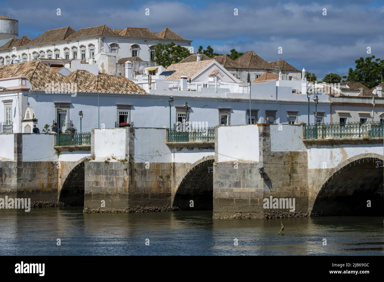 Old Roman bridge in Tavira, Algarve Portugal Stock Photo - Alamy