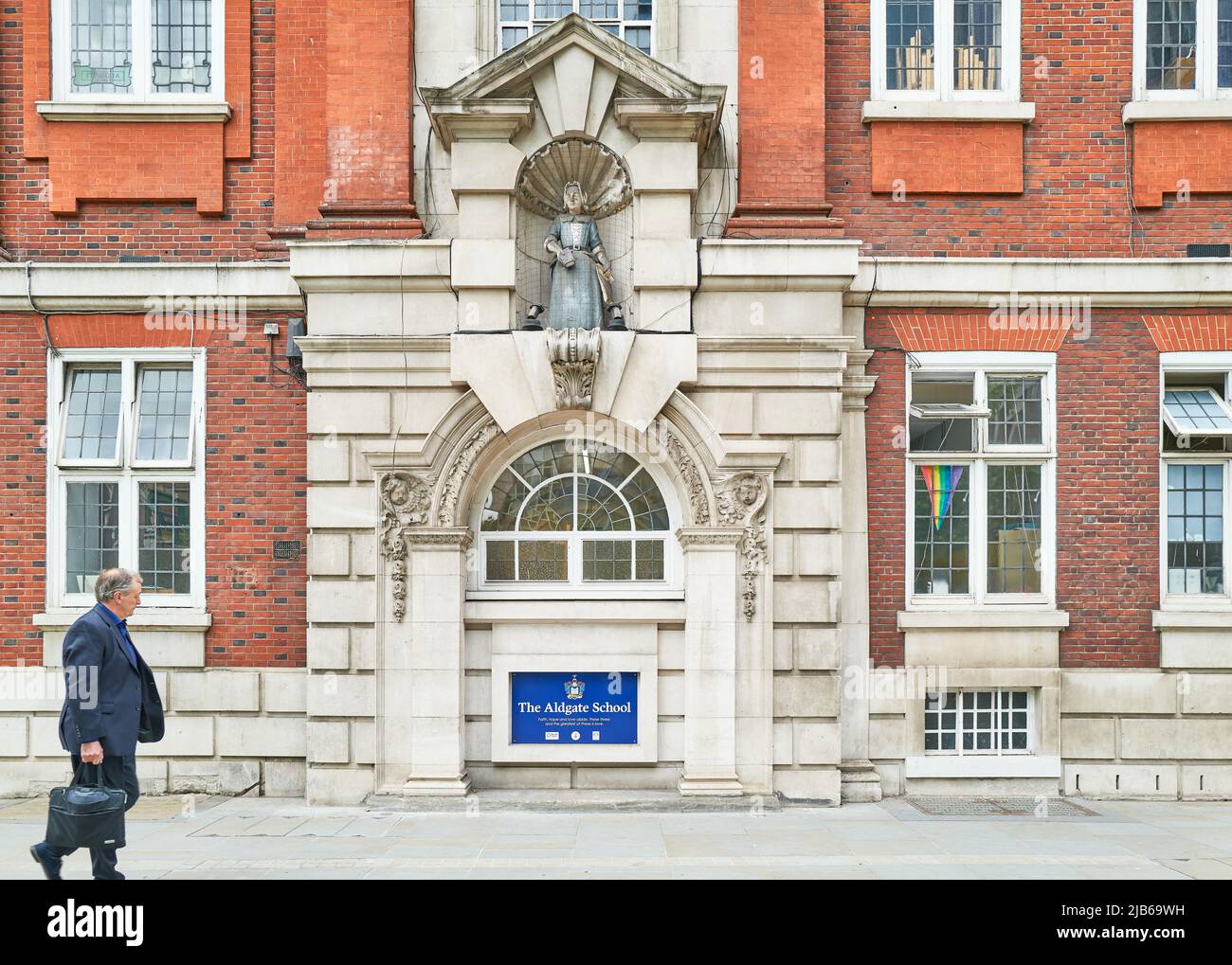 The aldgate school portal trust london england sir john hi-res stock ...