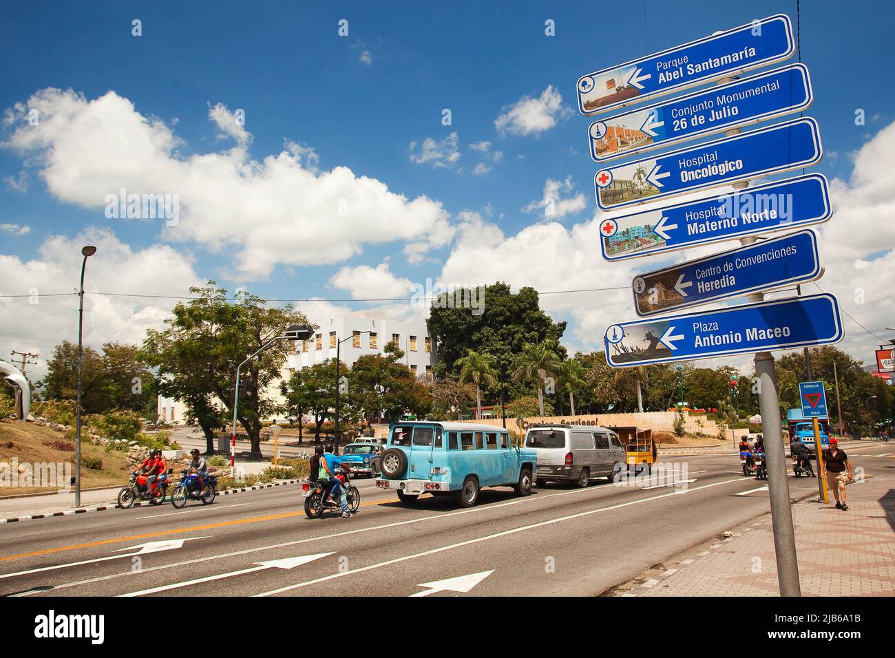Santiago signs hi-res stock photography and images - Alamy