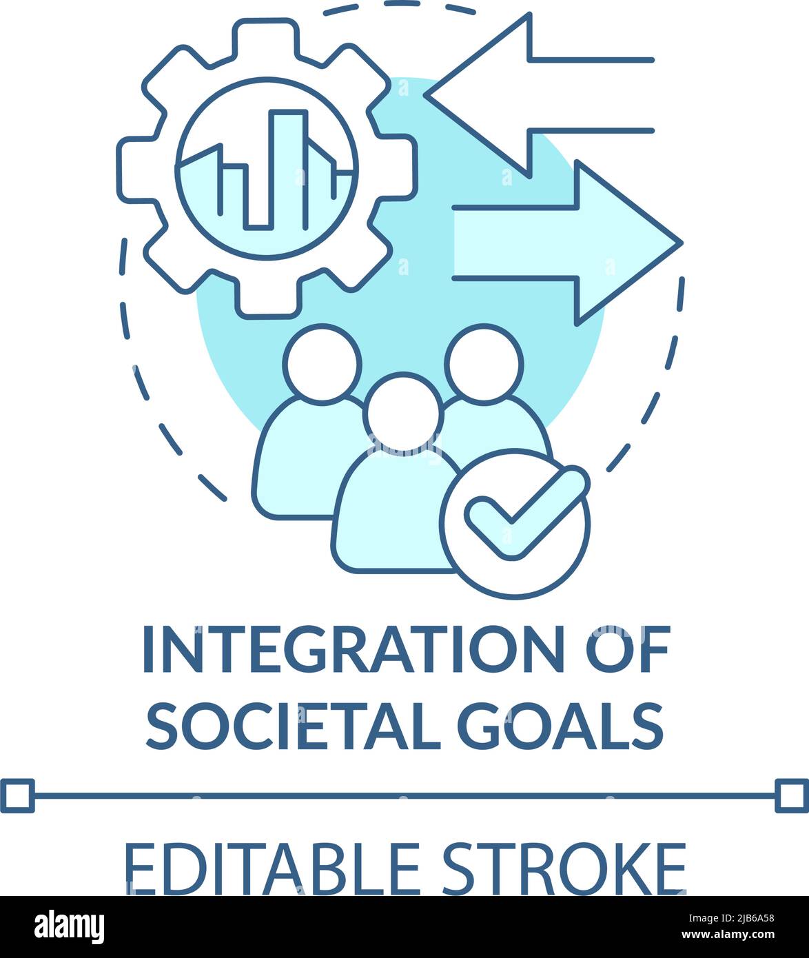 Integration of societal goals turquoise concept icon Stock Vector Image ... Integration of societal goals turquoise concept icon Stock Vector Image ...