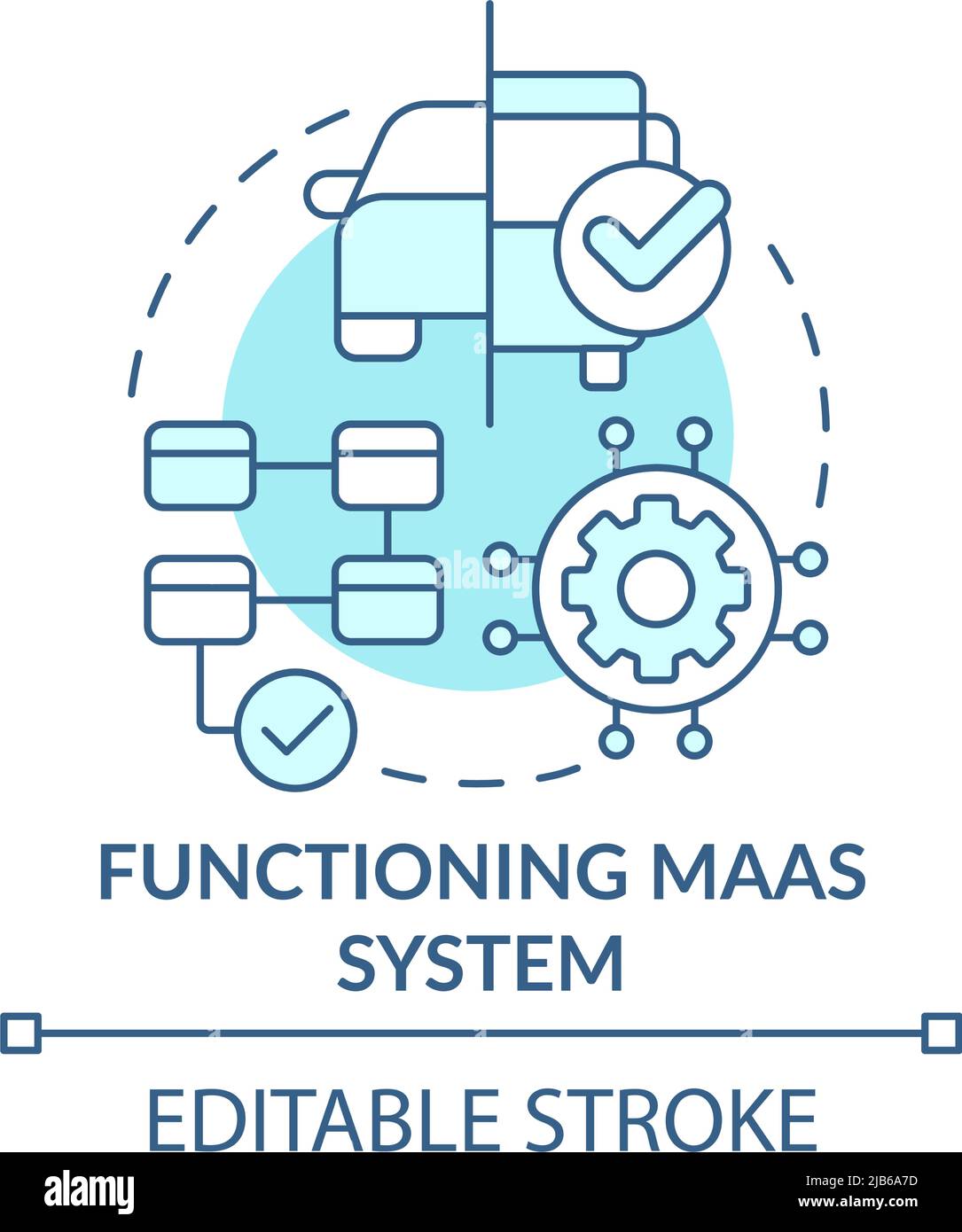 Functioning Maas system turquoise concept icon Stock Vector Image & Art ... Functioning Maas system turquoise concept icon Stock Vector Image & Art ...