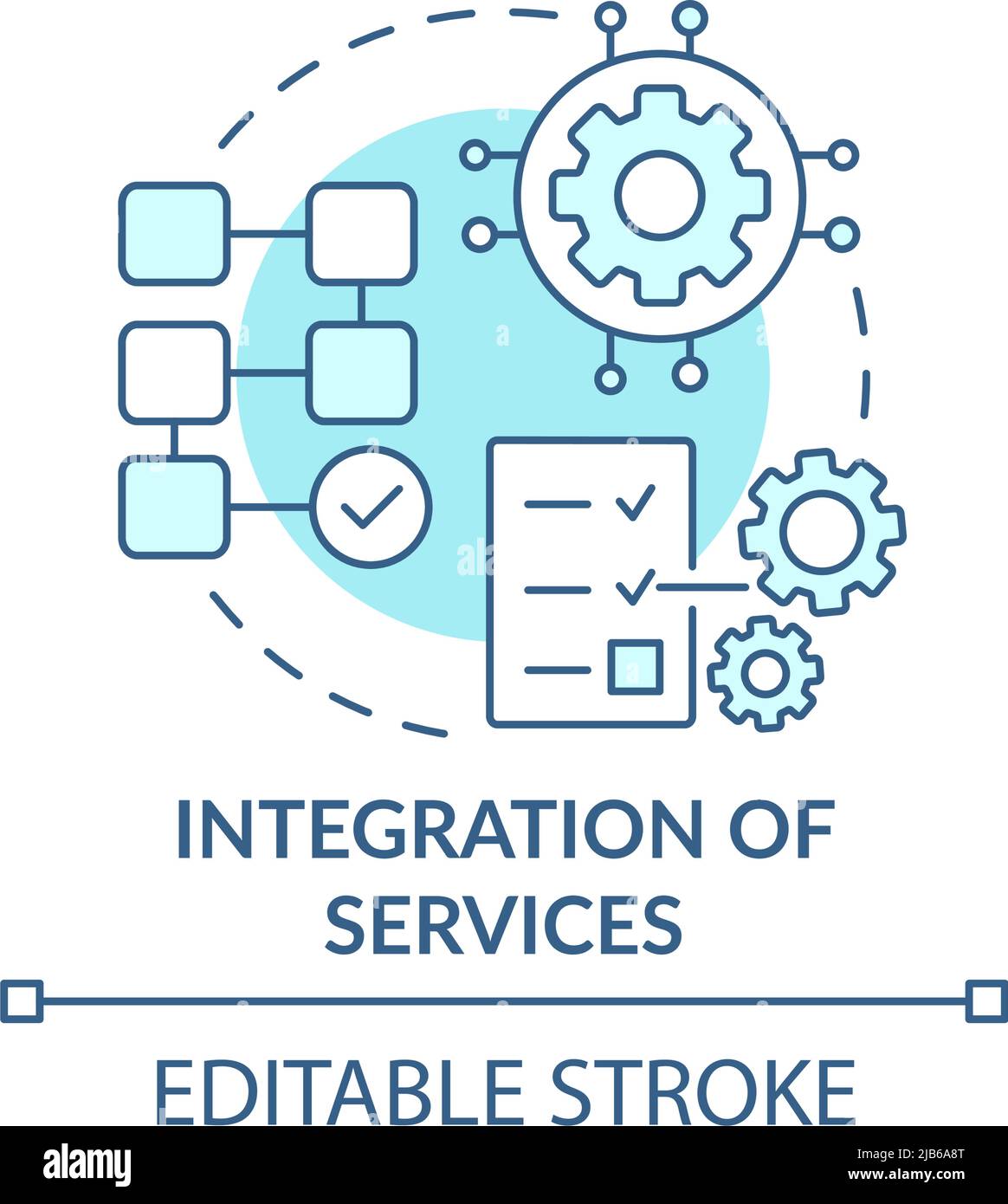 Integration of services turquoise concept icon Stock Vector Image & Art ... Integration of services turquoise concept icon Stock Vector Image & Art ...
