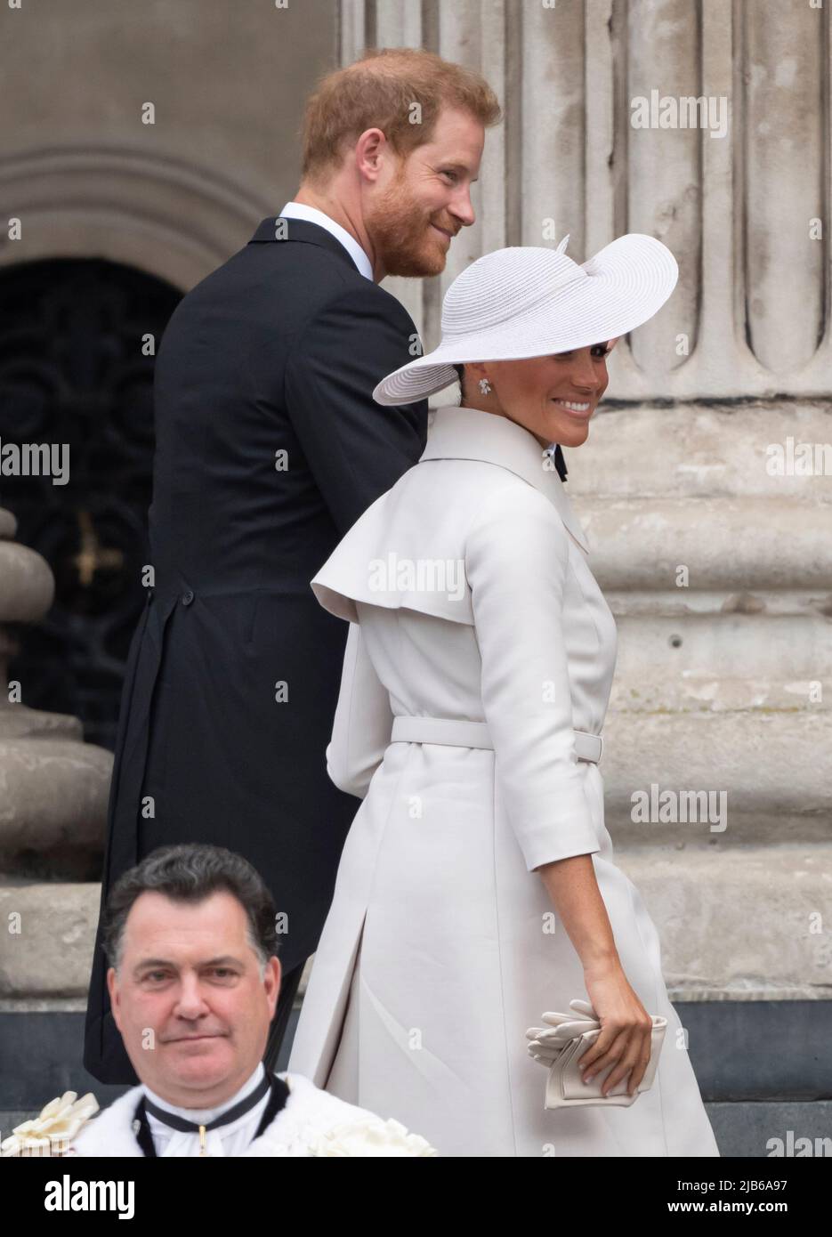 June 3rd, 2022. London, UK. Meghan, The Duchess of Sussex and Prince ...