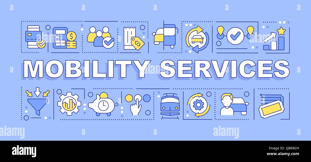 Mobility services word concepts purple banner Stock Vector Image & Art ...