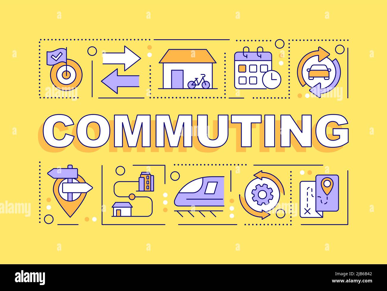 Commuting horizontal Stock Vector Images - Alamy