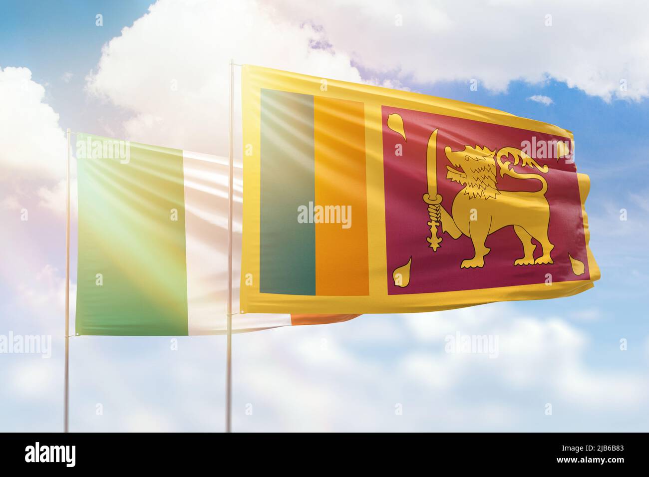 Sri lanka ireland flags hi-res stock photography and images - Alamy