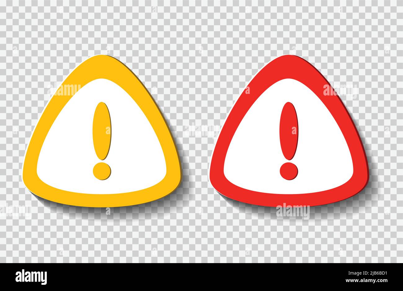 Exclamation mark symbol,Warning Dangerous icon on white transparent ...