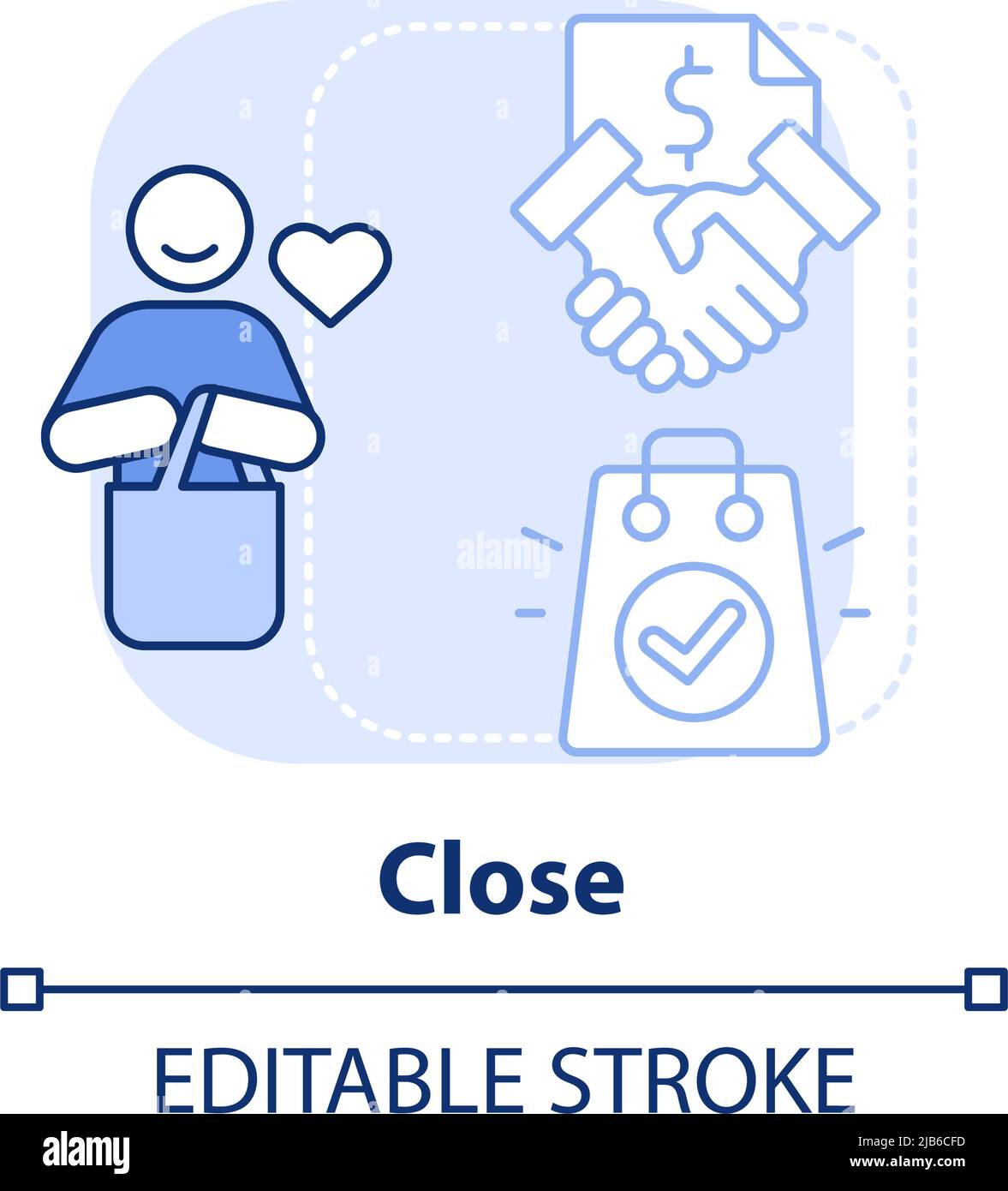 Close light blue concept icon Stock Vector Image & Art - Alamy