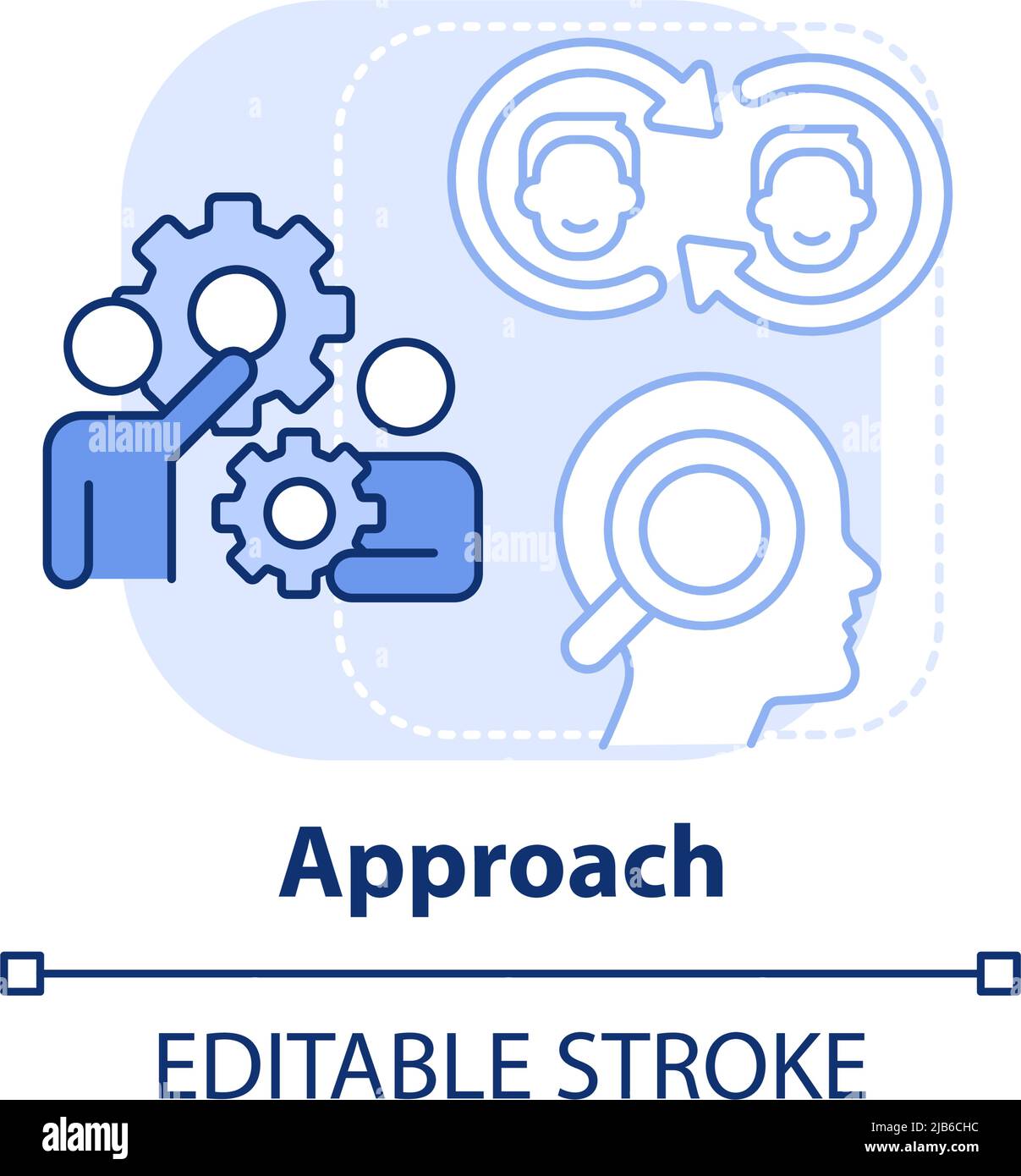 Approach light blue concept icon Stock Vector Image & Art - Alamy