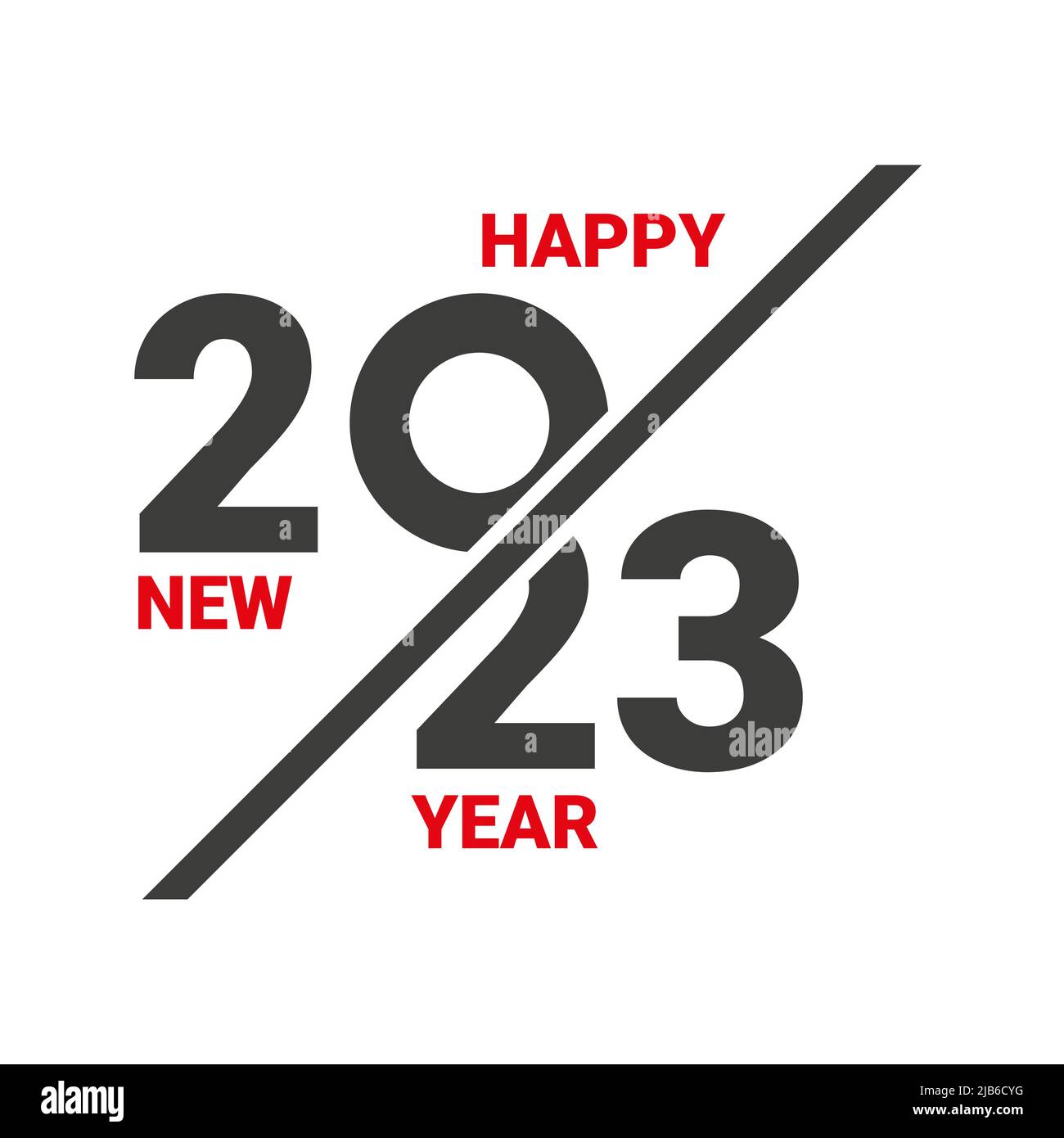 2023 number on white background. 2023 logo text design. Design template ...