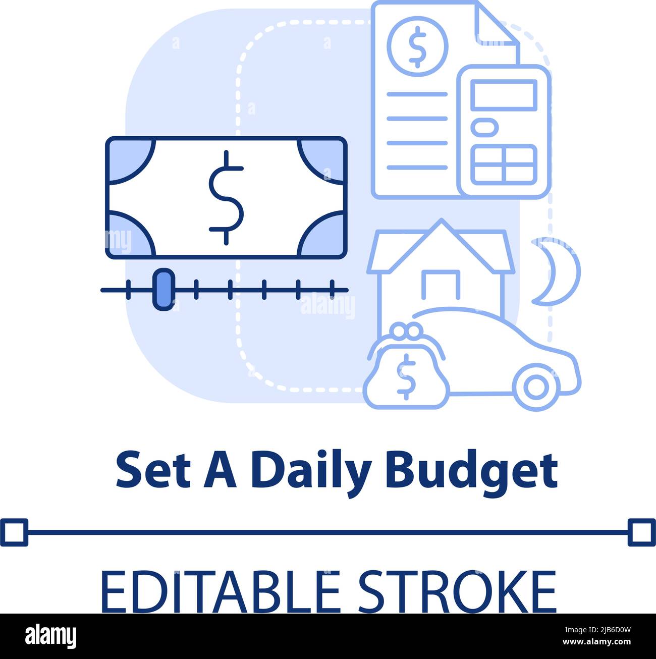 Money budget trip concept Stock Vector Images - Alamy