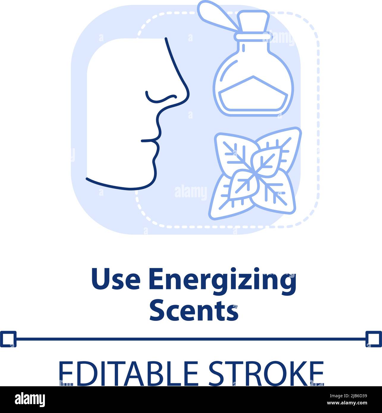 Use energizing scents light blue concept icon Stock Vector Image & Art ...