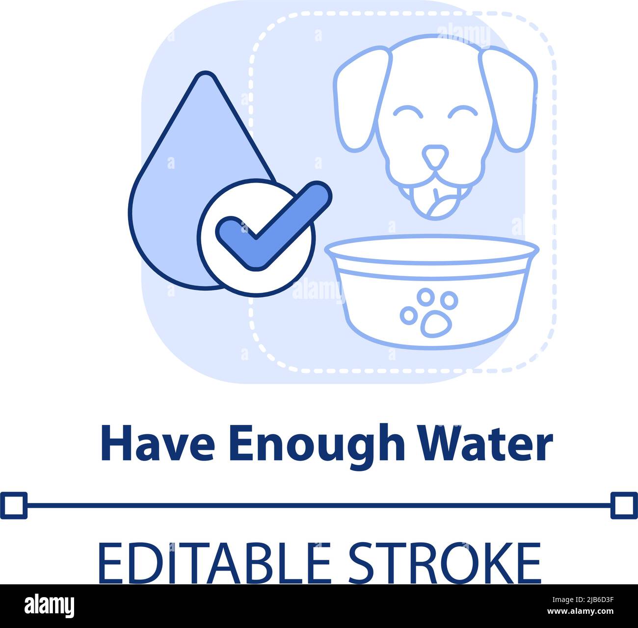 Have enough water light blue concept icon Stock Vector Image & Art - Alamy