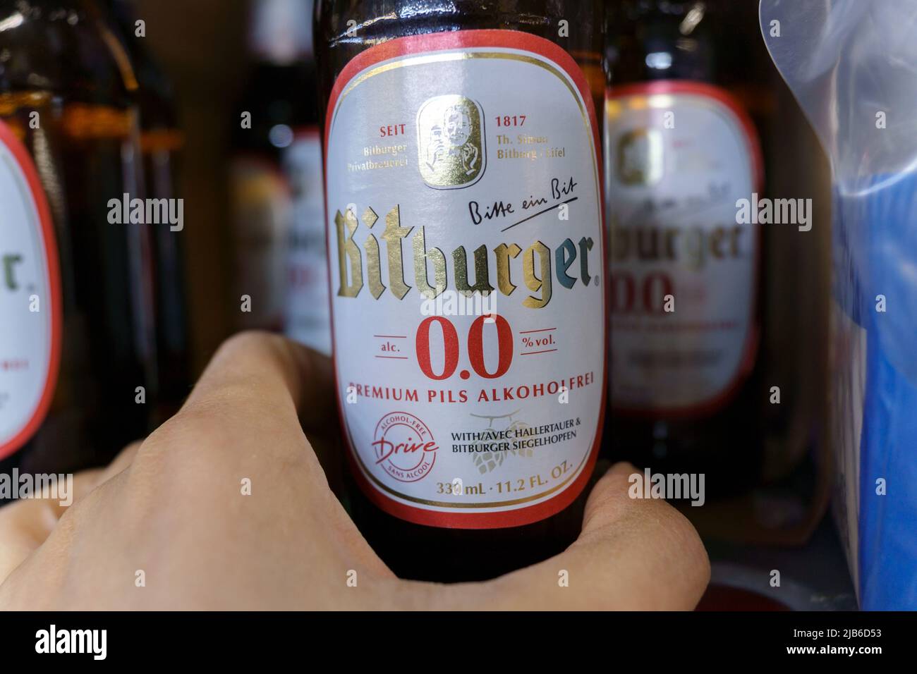 Bitburger pilsener hi-res stock photography and images - Alamy