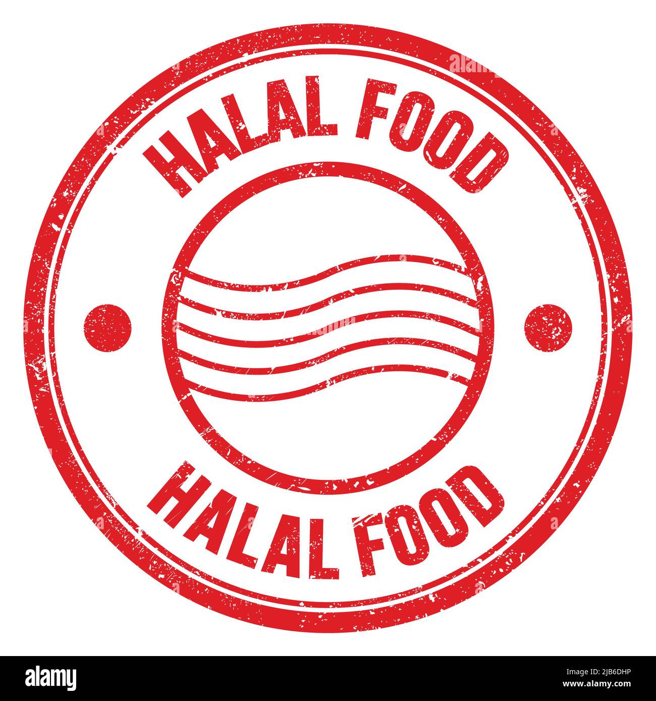 HALAL FOOD word written on red round postal stamp sign Stock Photo - Alamy