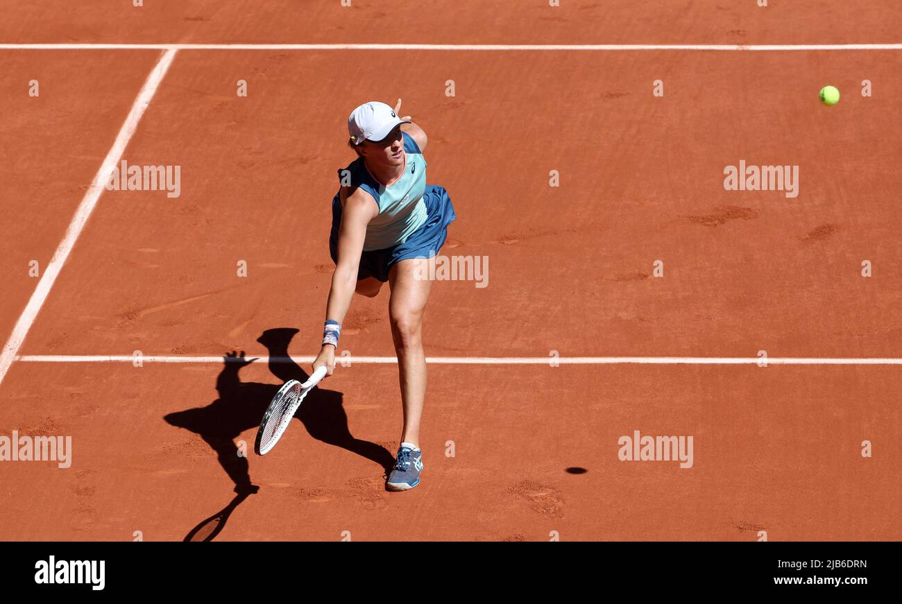 Iga Swiatek of Poland during day 12 of Roland-Garros 2022, French Open ...