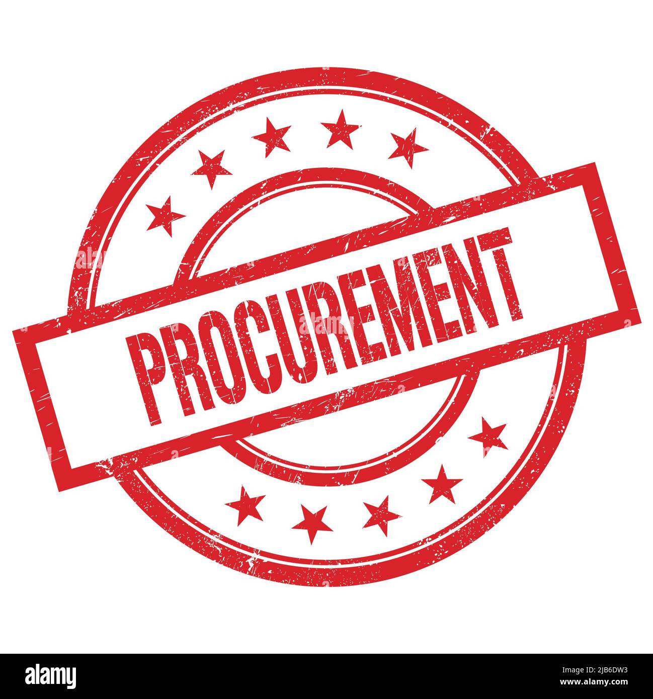 PROCUREMENT text written on red round vintage rubber stamp Stock Photo ...