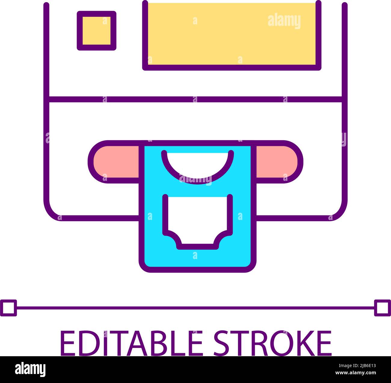 Cash machine icon cartoon Cut Out Stock Images & Pictures - Alamy