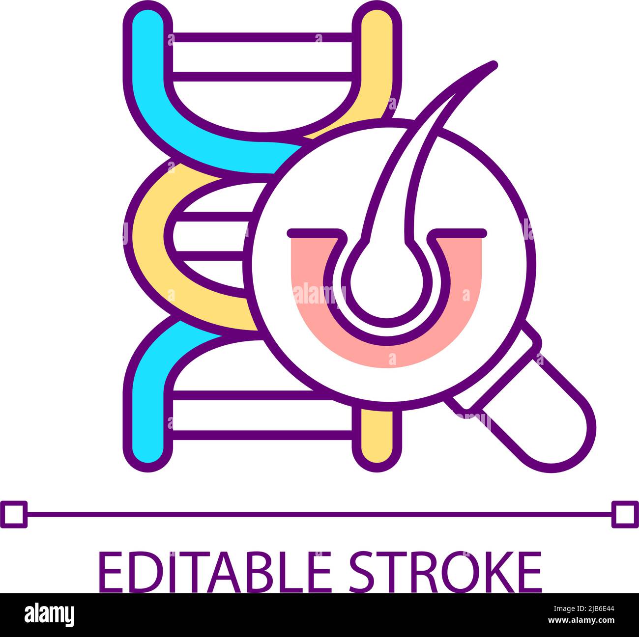 DNA testing RGB color icon Stock Vector Image & Art - Alamy