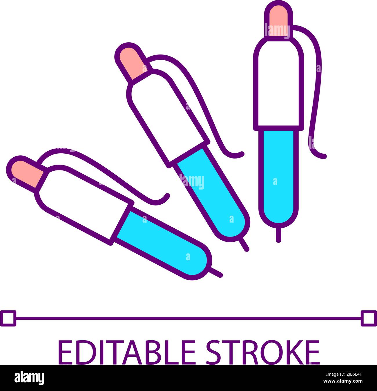 Smart pens for note-taking RGB color icon Stock Vector Image & Art - Alamy