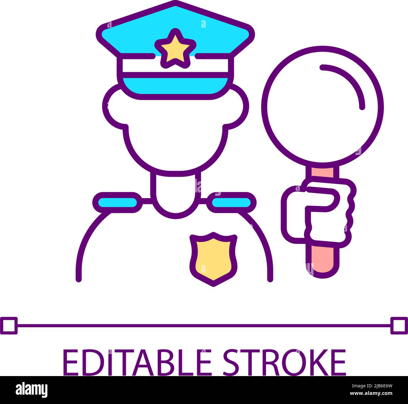 Crime scene icon editable Stock Vector Images - Alamy