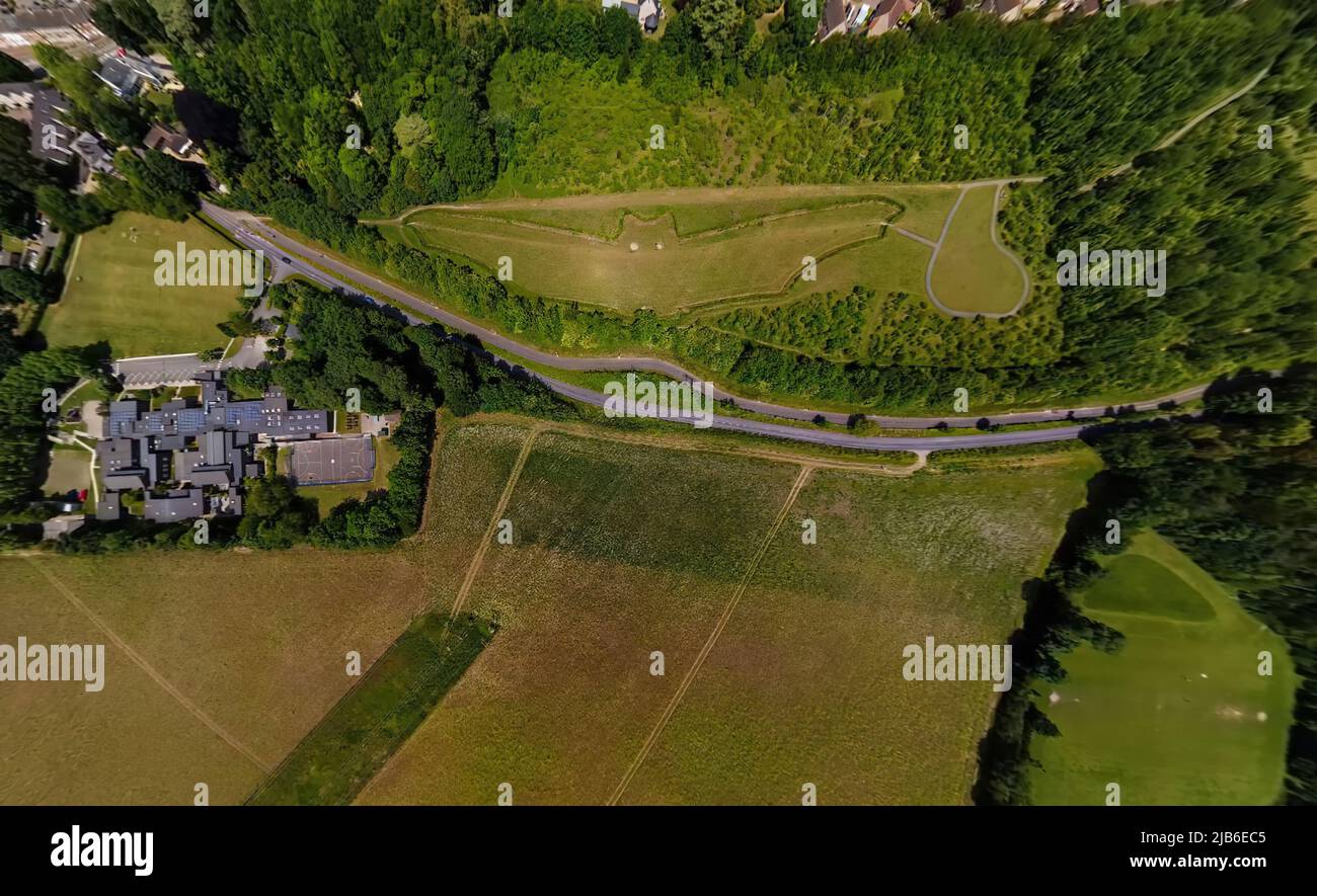 An aerial view of the Bury Bat on the outskirts of Bury St Edmunds in ...