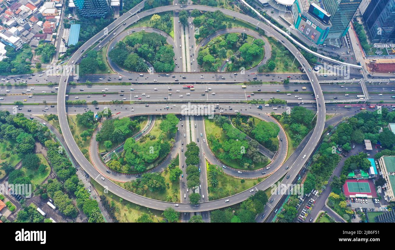 Semanggi road interchange in jakarta hi-res stock photography and ...