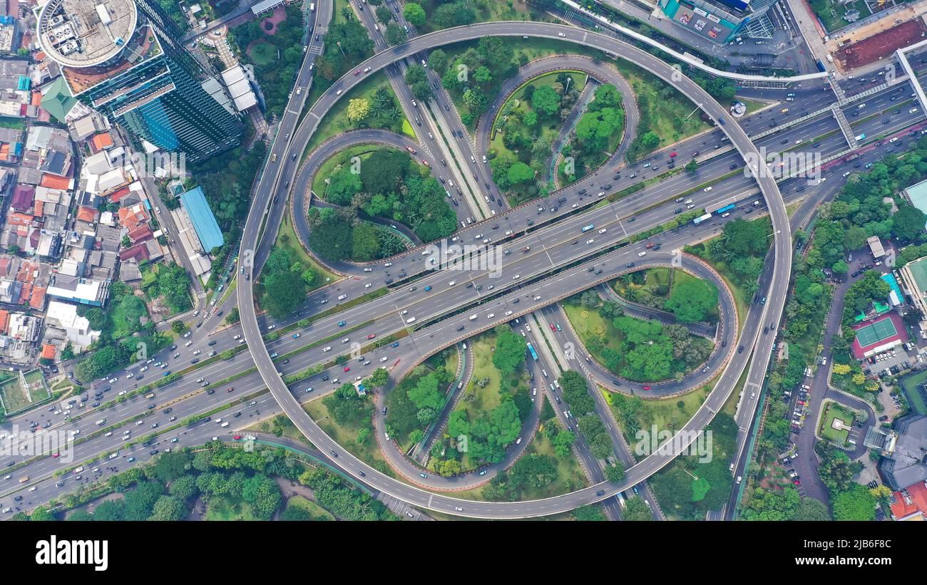 Semanggi road interchange in jakarta hi-res stock photography and ...