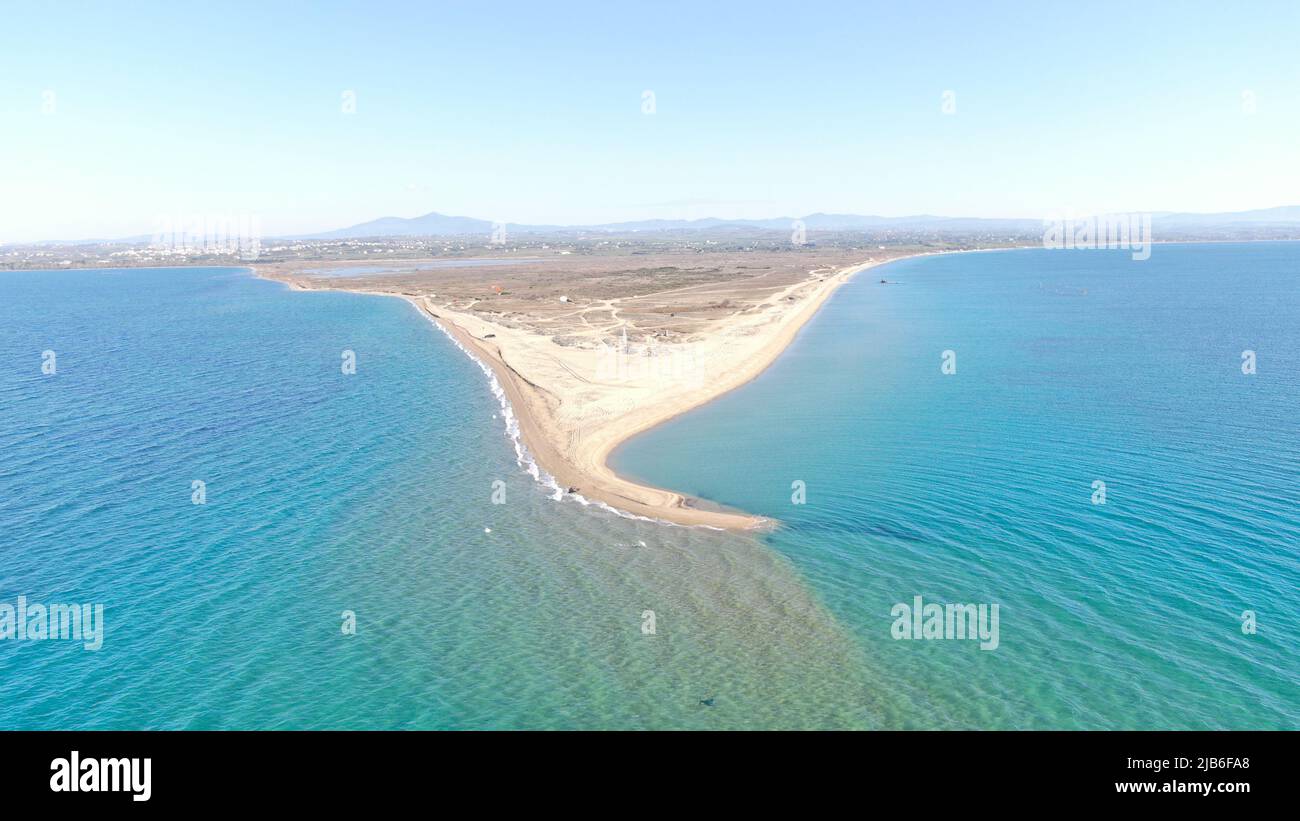 shipwreck of epanomi in halkidiki greece with drone Stock Photo - Alamy