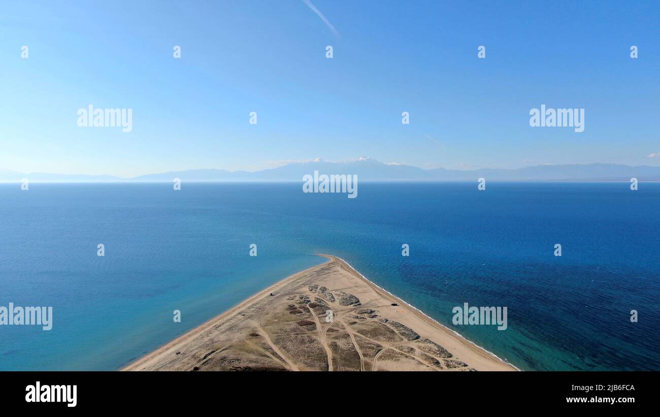 shipwreck of epanomi in halkidiki greece with drone Stock Photo - Alamy