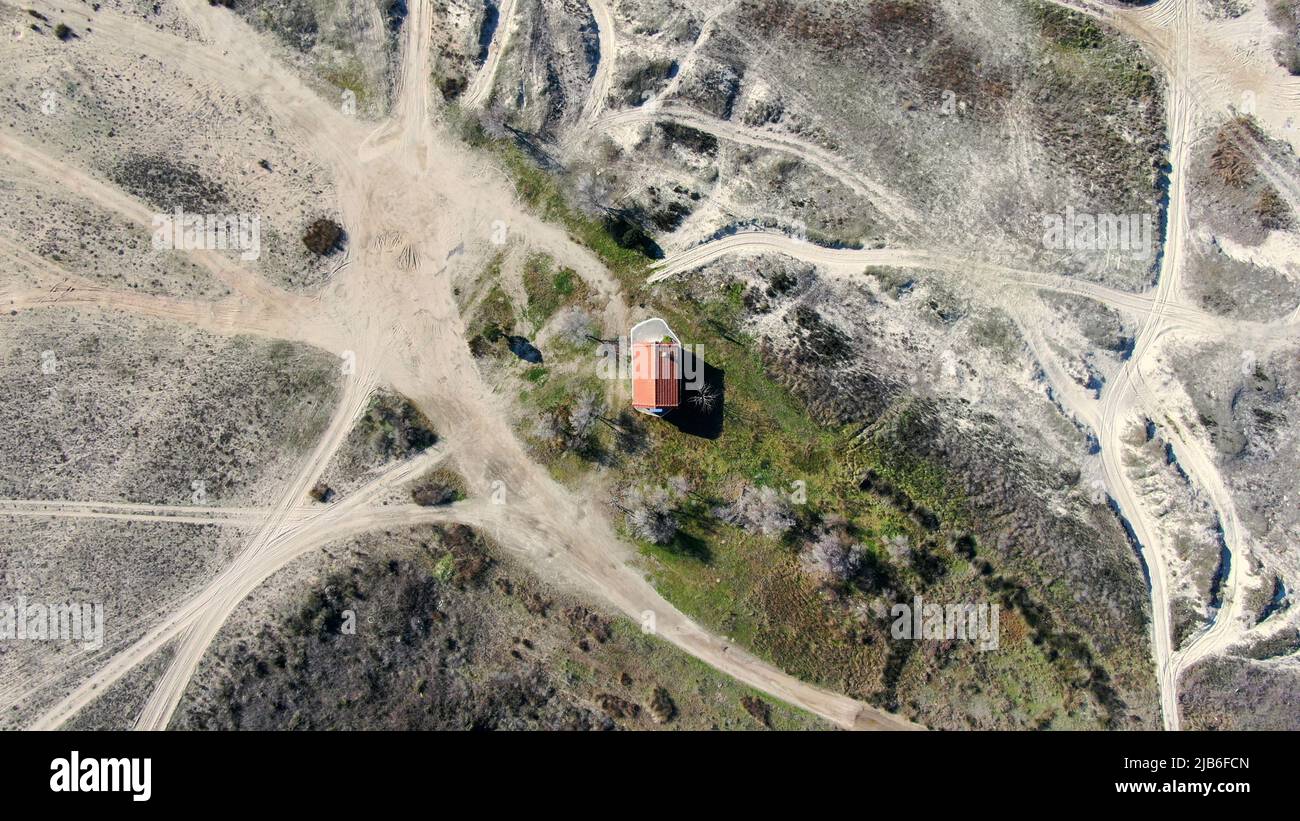 shipwreck of epanomi in halkidiki greece with drone Stock Photo - Alamy