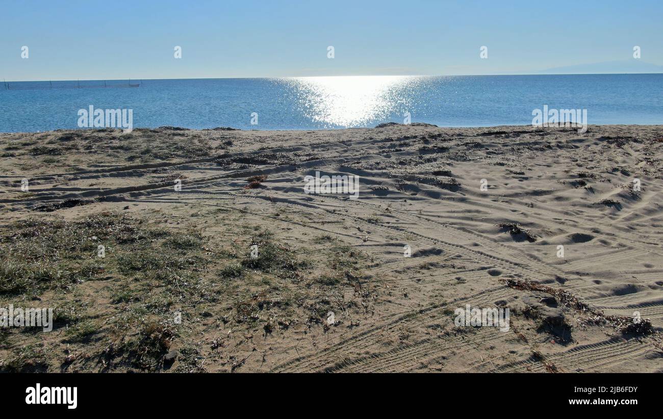 shipwreck of epanomi in halkidiki greece with drone Stock Photo - Alamy