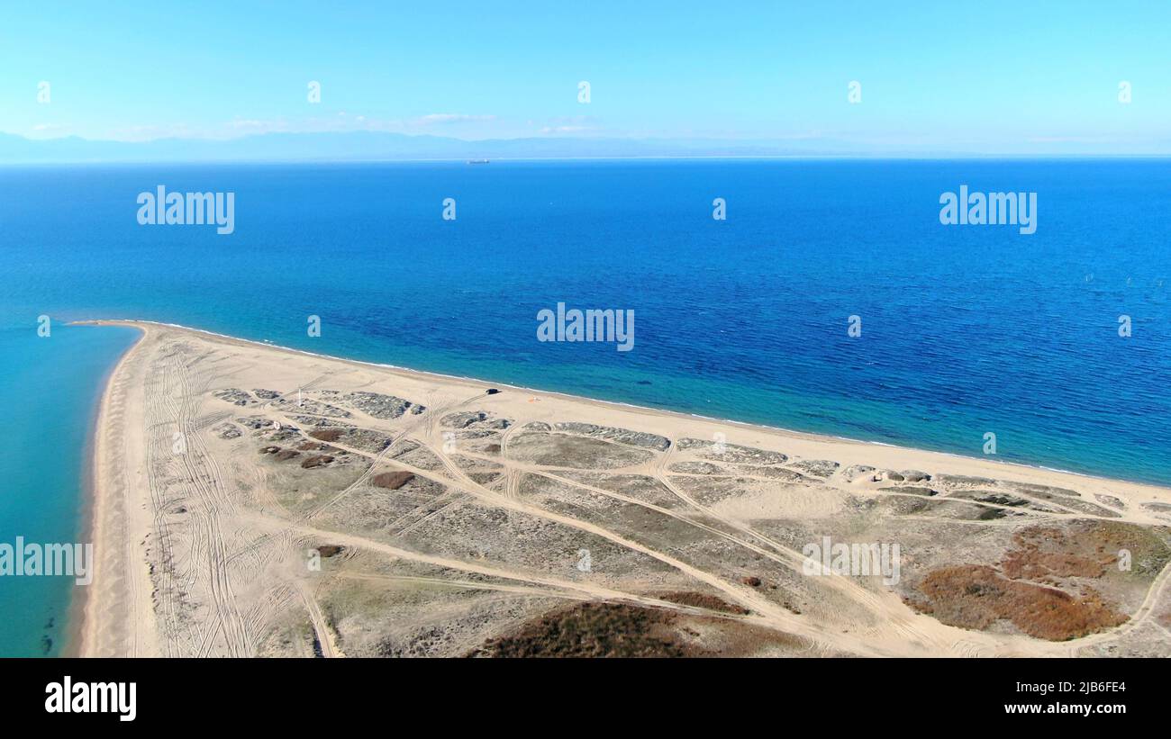 shipwreck of epanomi in halkidiki greece with drone Stock Photo - Alamy