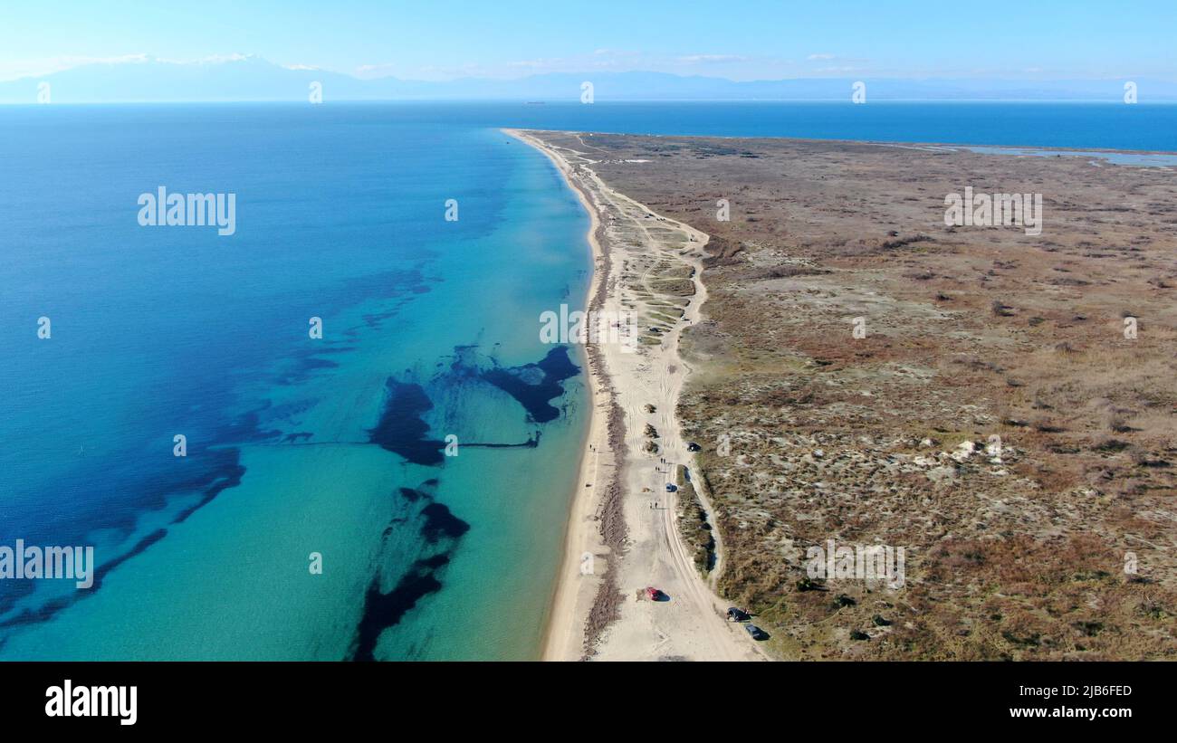 shipwreck of epanomi in halkidiki greece with drone Stock Photo - Alamy